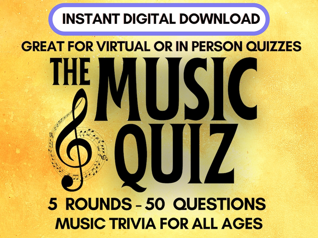 Music Quiz, Fun Music Trivia Questions, Music Lover Quizzes, Classic ...