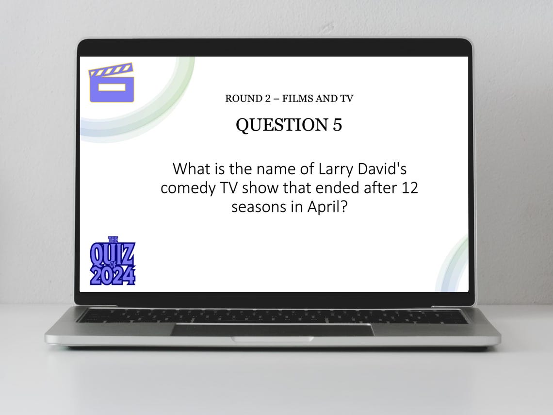 The 2024 Quiz of the Year, Powerpoint and Printable Quiz - Etsy