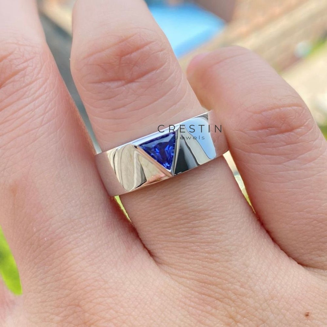 Men's Engagement Ring, Men's Wedding Ring, 1.5CT Simulated Diamond ...