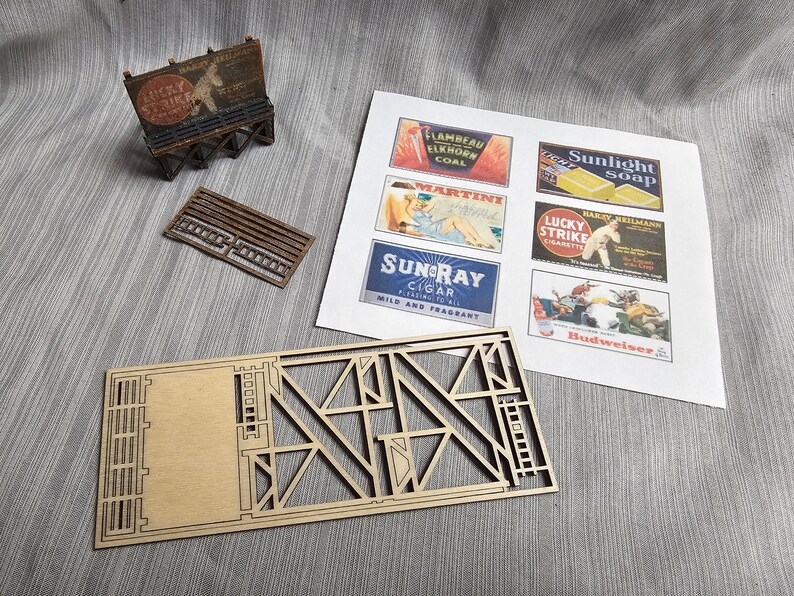 N Scale Laser Cut Billboard Kit - Etsy