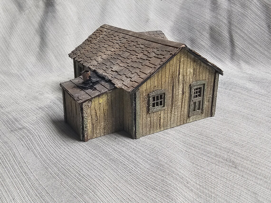 Adams Rundown Cabin N Scale Laser Cut Model Kit - Etsy