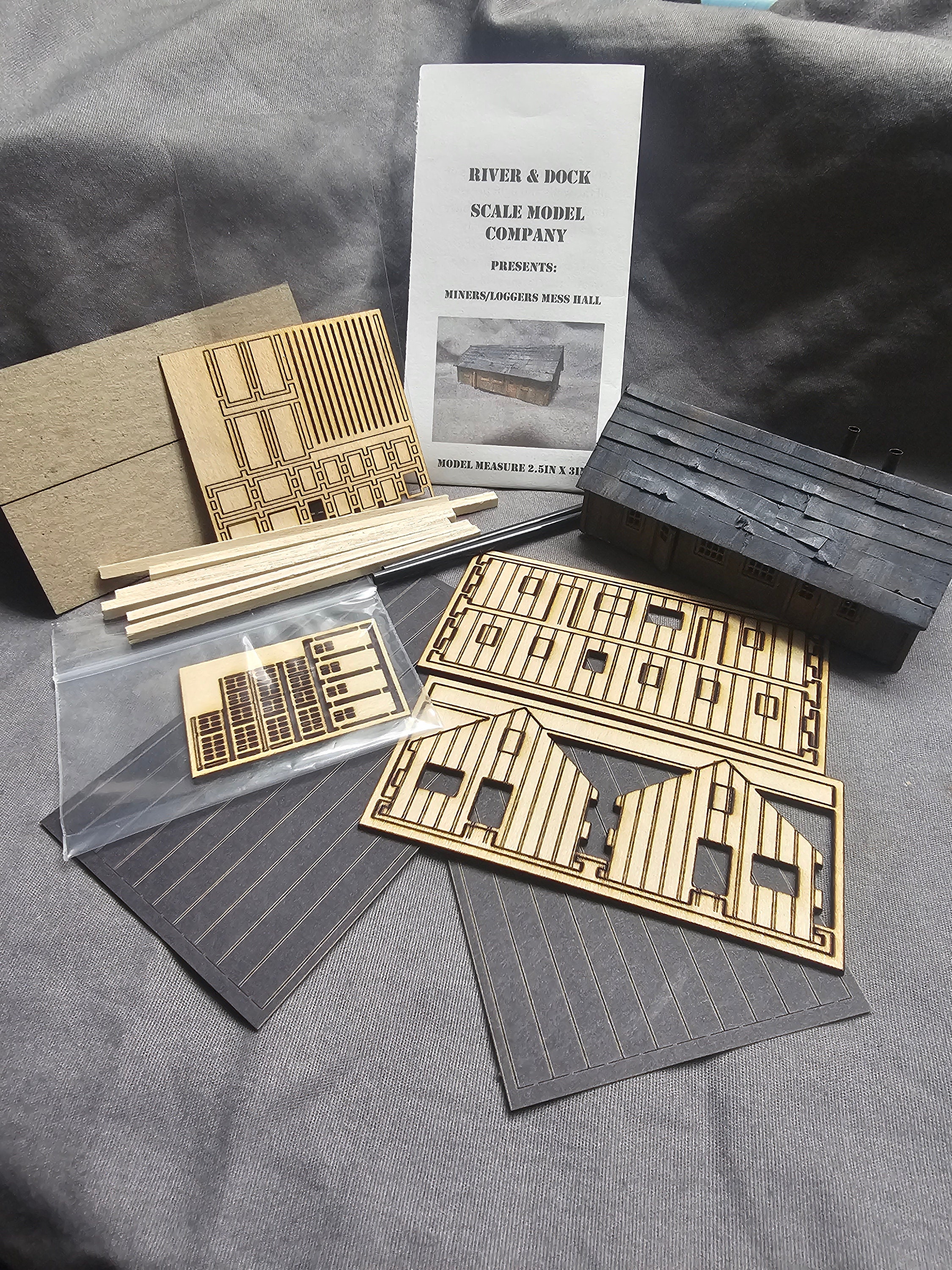 Logging/mining Camp Mess Hall N Scale Laser Cut Model Kit - Etsy