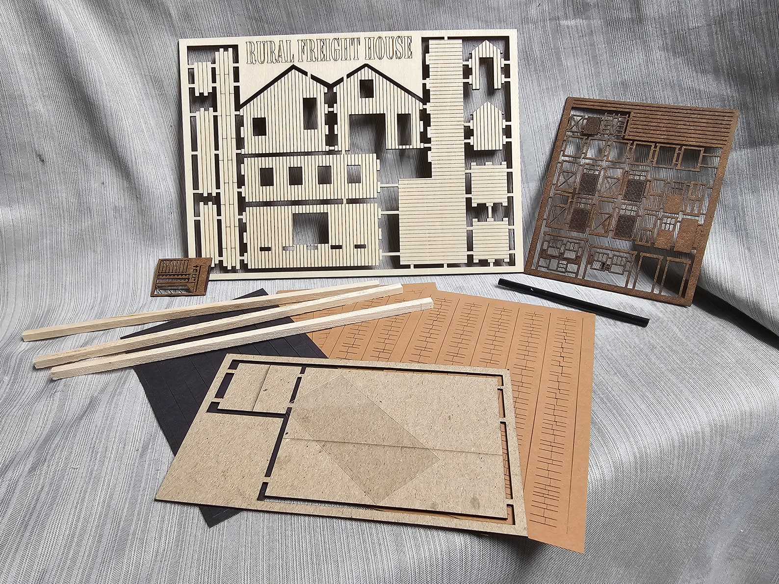 Rural Freight House N Scale Laser Cut Model Kit - Etsy