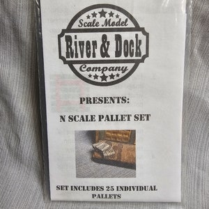 Laser Cut N Scale Pallet Set of 25 - Etsy