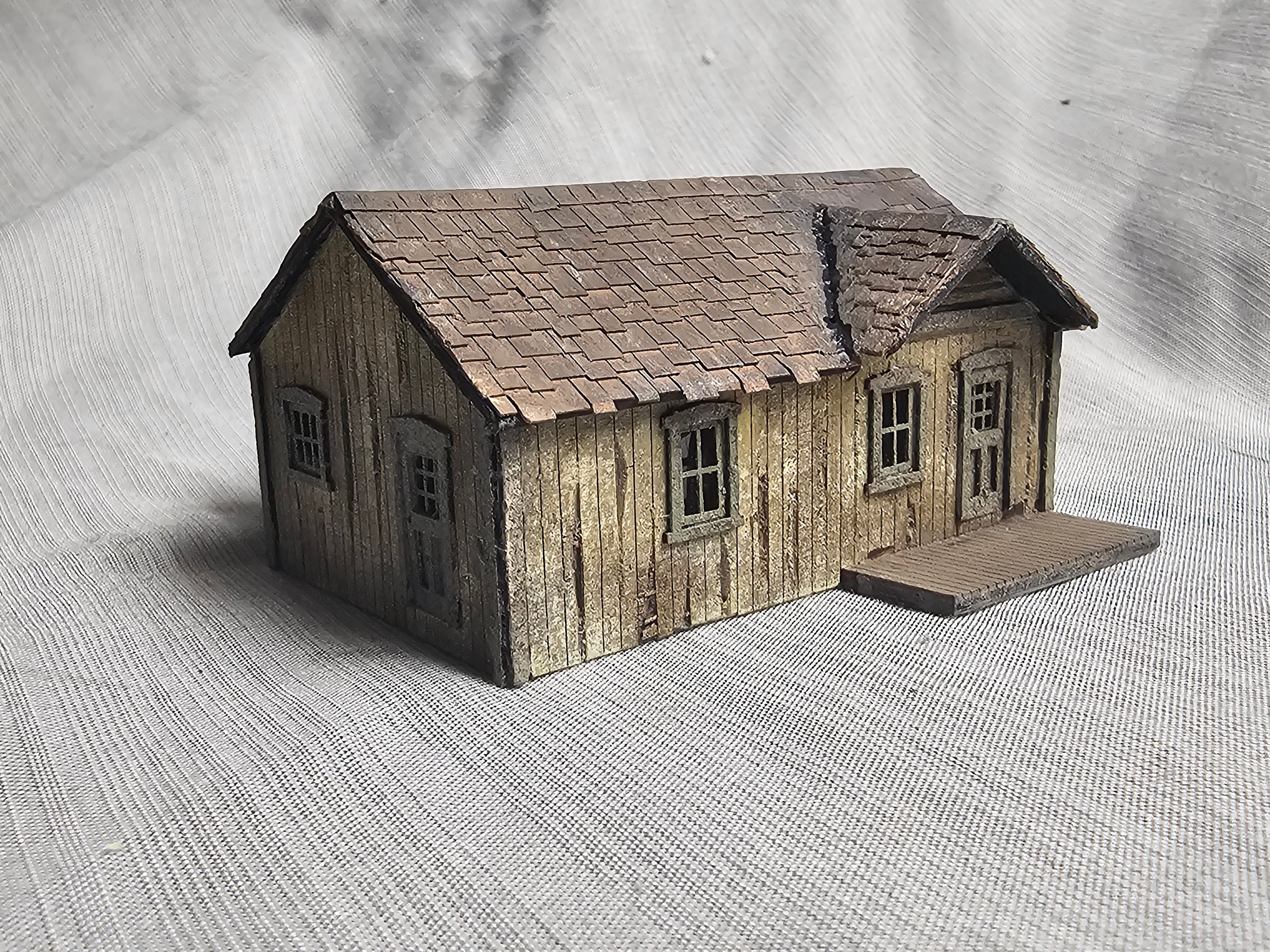 Adams Rundown Cabin N Scale Laser Cut Model Kit - Etsy