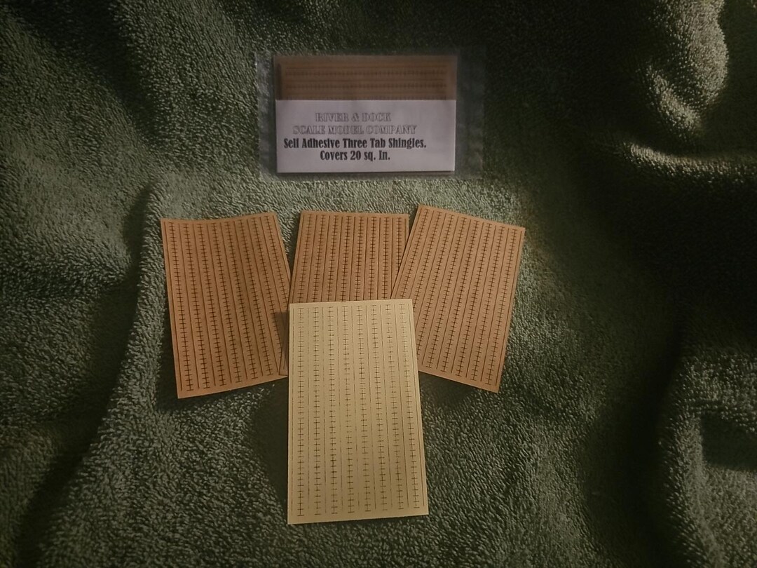 N Scale Laser Cut Self Adhesive Shingles - Etsy