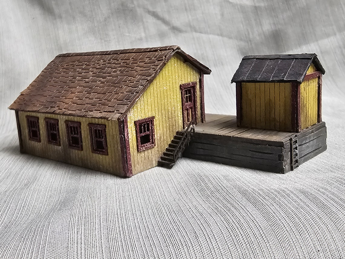 Rural Freight House N Scale Laser Cut Model Kit - Etsy