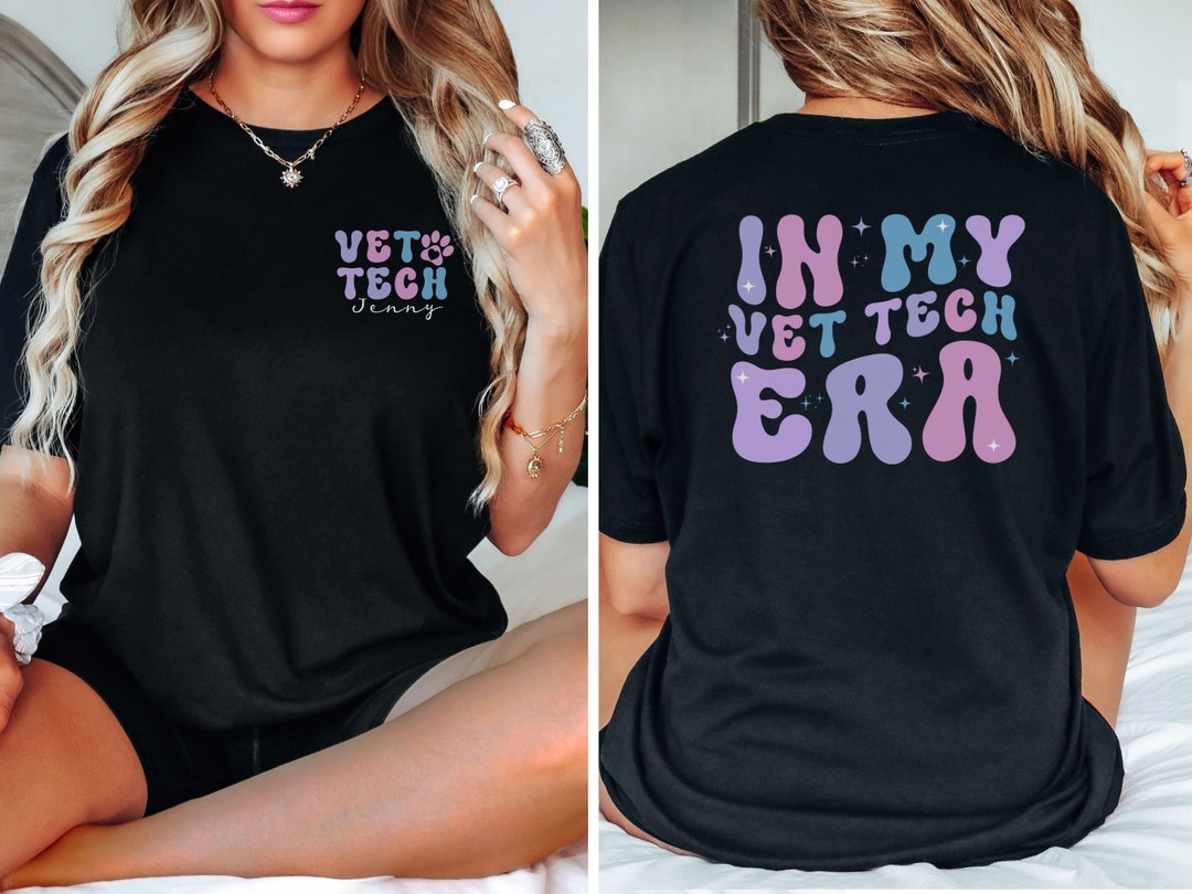 Personalized Vet Tech Shirt, Custom Vet Tech T-shirt, Vet School ...