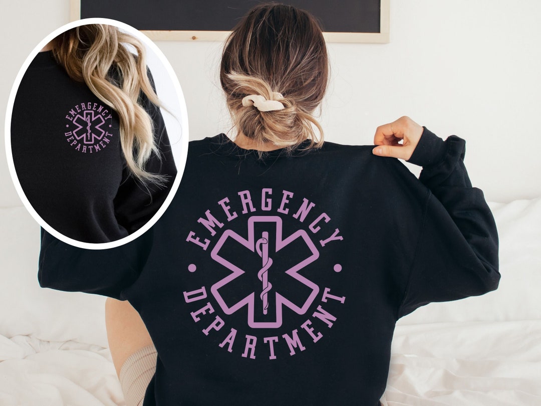 Emergency Department Sweatshirt, Emergency Nurse Sweater, ER Emergency ...