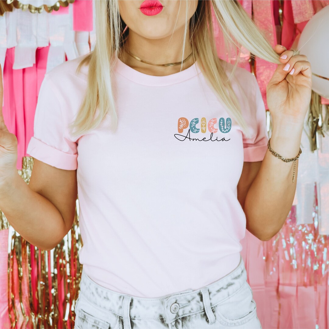 Custom PCICU Shirt, Personalized Registered PCICU Nurse T-shirt ...