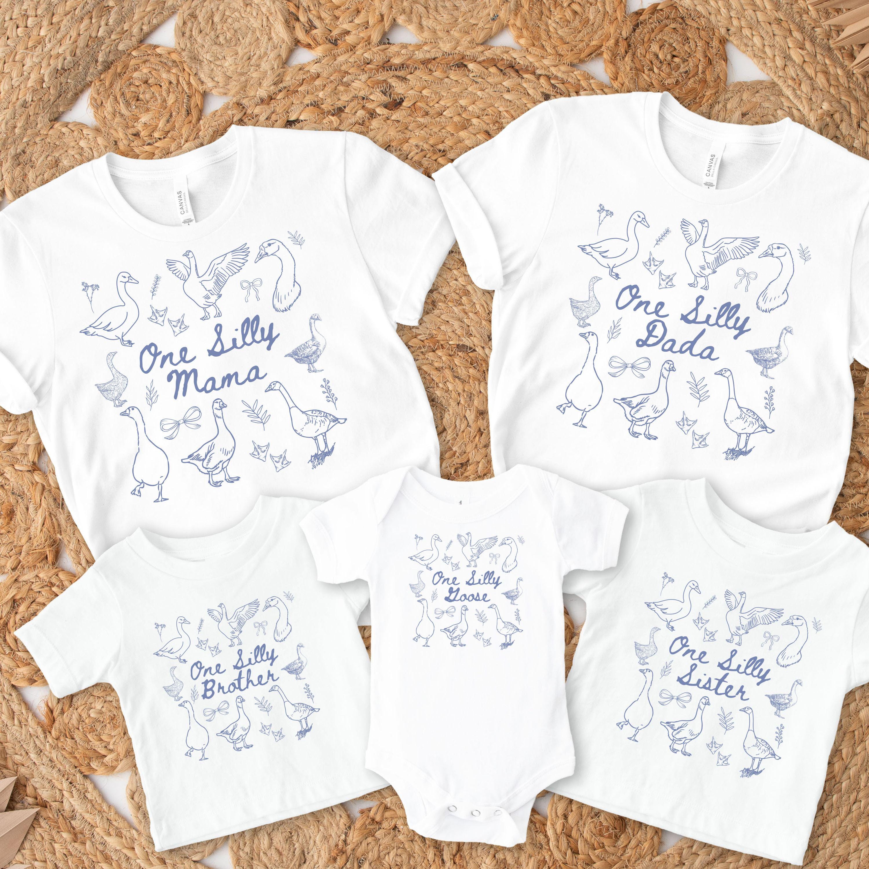 One Silly Goose 1st Birthday Matching Family Shirt One Silly Mama ...