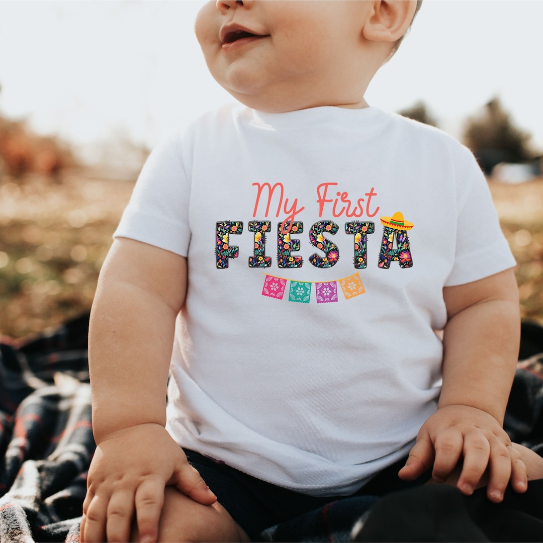 First Fiesta Birthday Shirt, My First Fiesta Birthday Outfit, Mexican ...