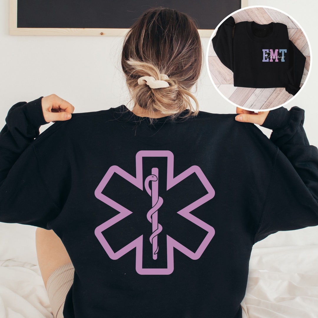Personalized EMT Sweatshirt, Custom EMT Sweater, Paramedic Pullover ...