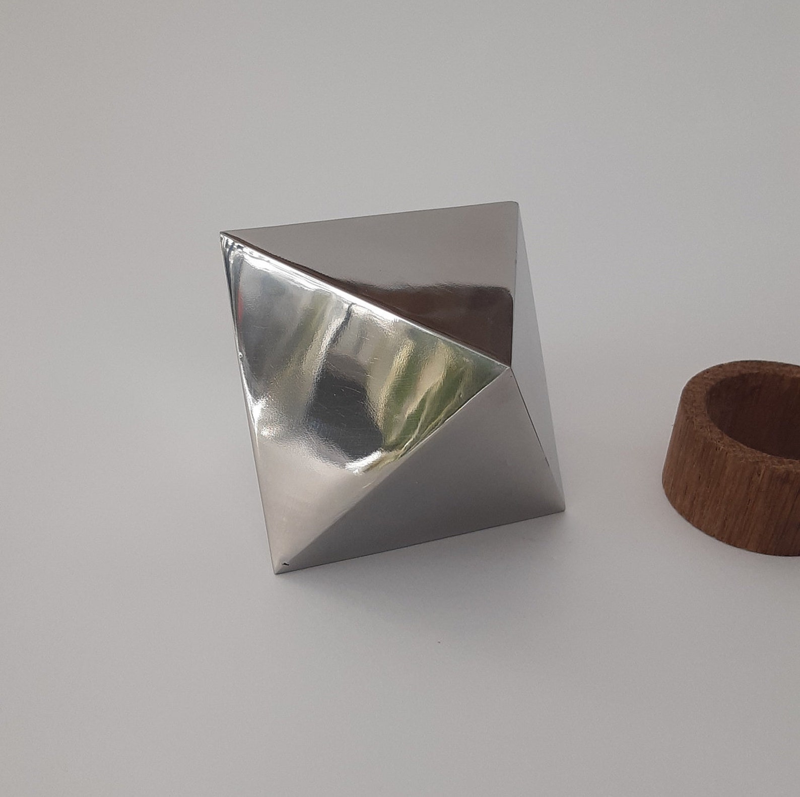 Stainless Steel Polished Octahedron Welded Platonic Solid - Etsy