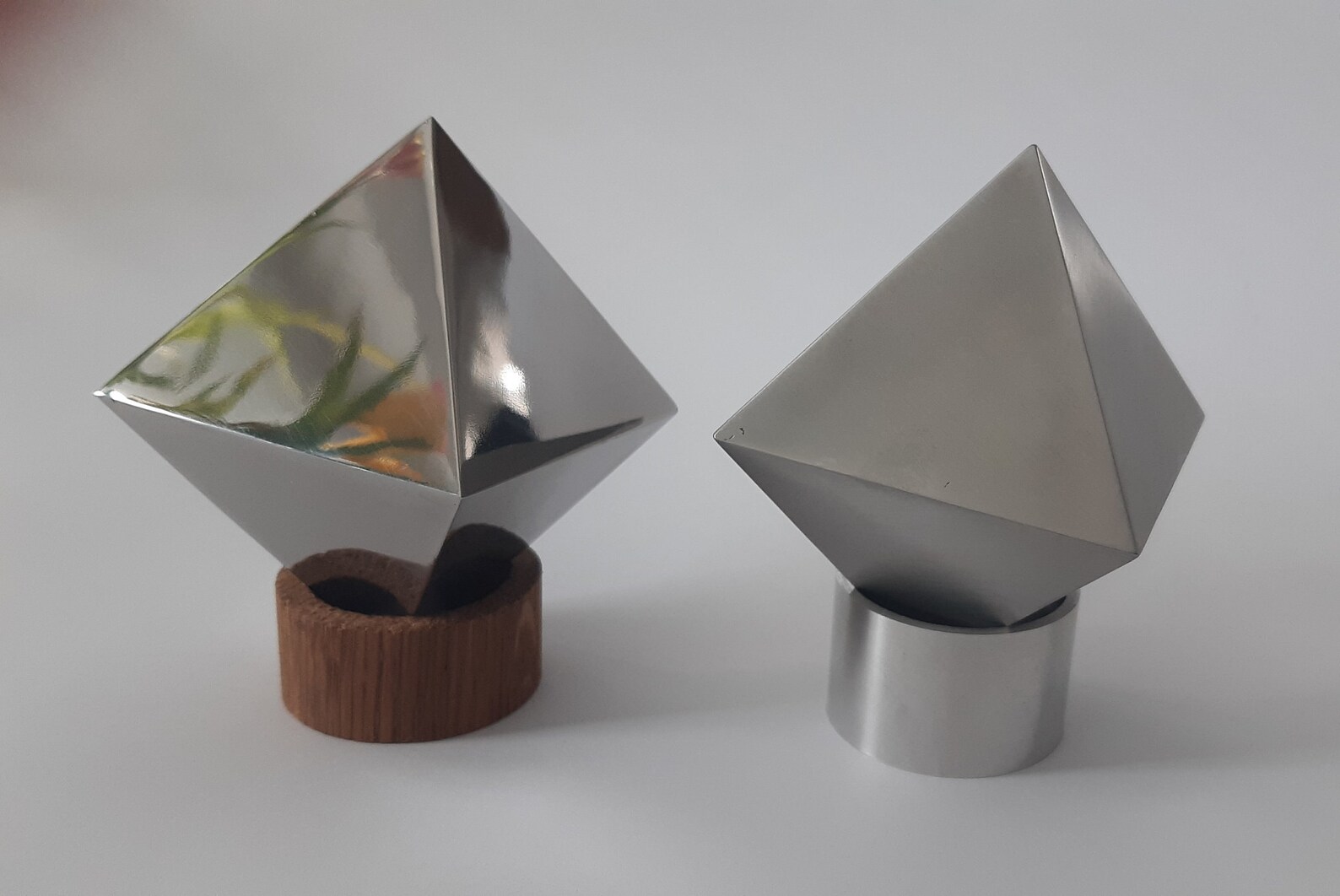 Stainless Steel Polished Octahedron Welded Platonic Solid - Etsy