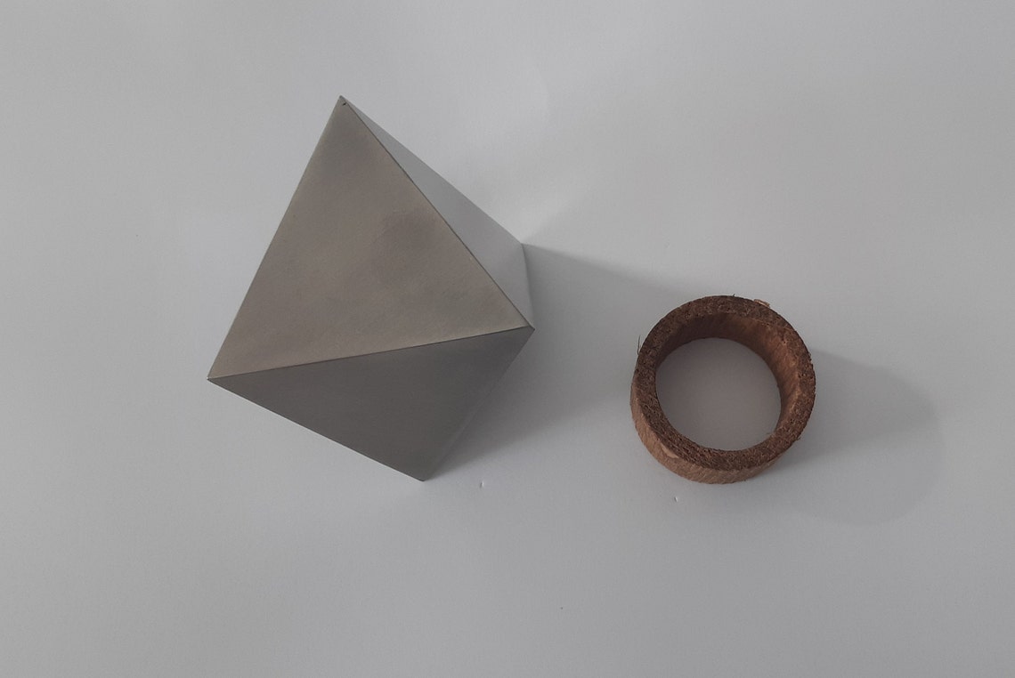 Stainless Steel Polished Octahedron Welded Platonic Solid - Etsy
