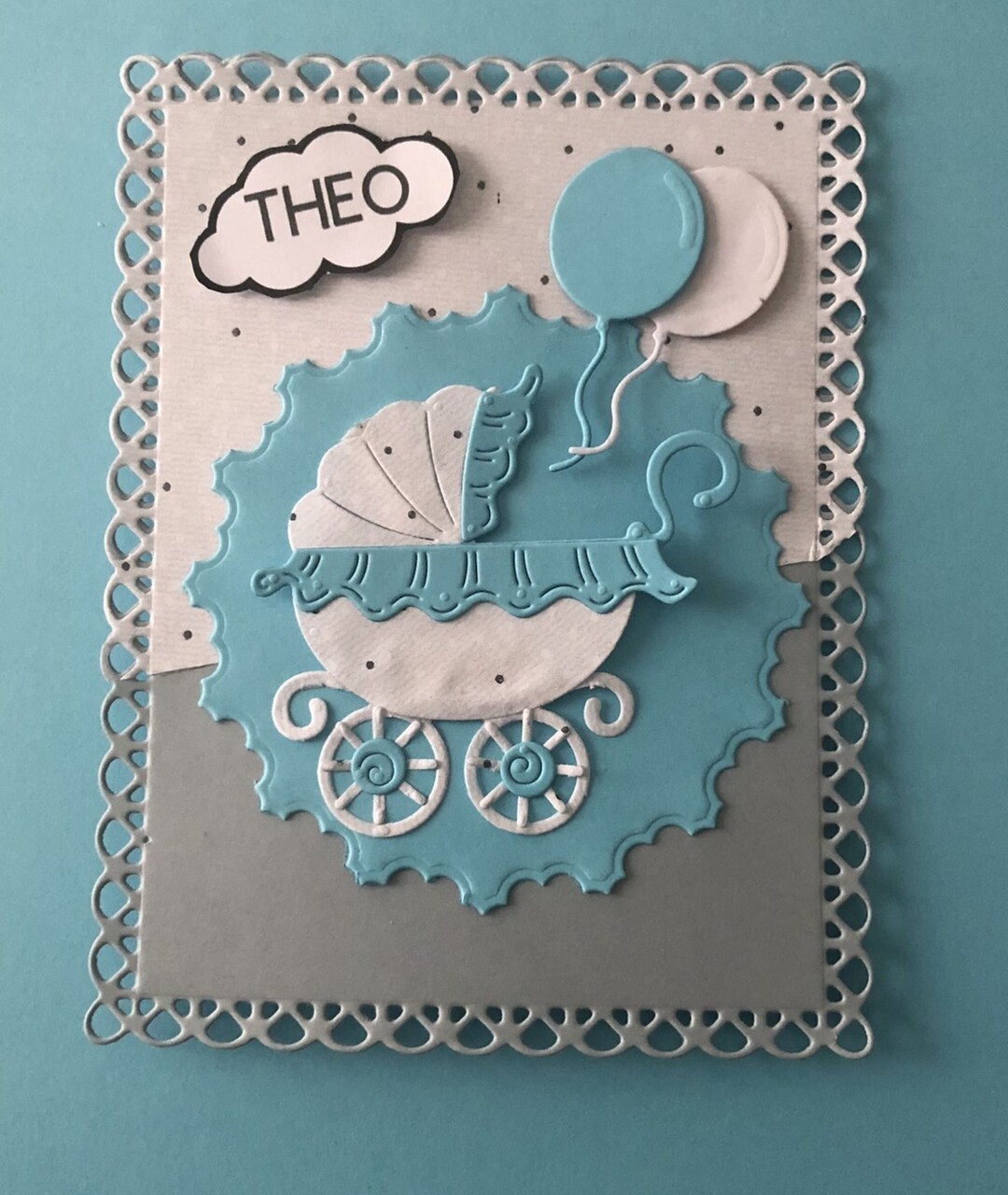 Birth Congratulatory Card Girl, Handmade Card, 3D Card, Card, Greeting ...