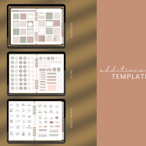 Digital Stickers Aesthetic Mood Board Digital Stickers for Goodnotes ...