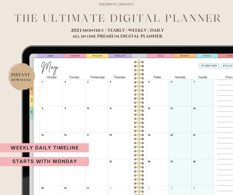 2024 Digital Planner the ULTIMATE Goal Planner Digital , Goodnotes ...