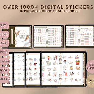 Digital Stickers Aesthetic Mood Board Digital Stickers for Goodnotes ...
