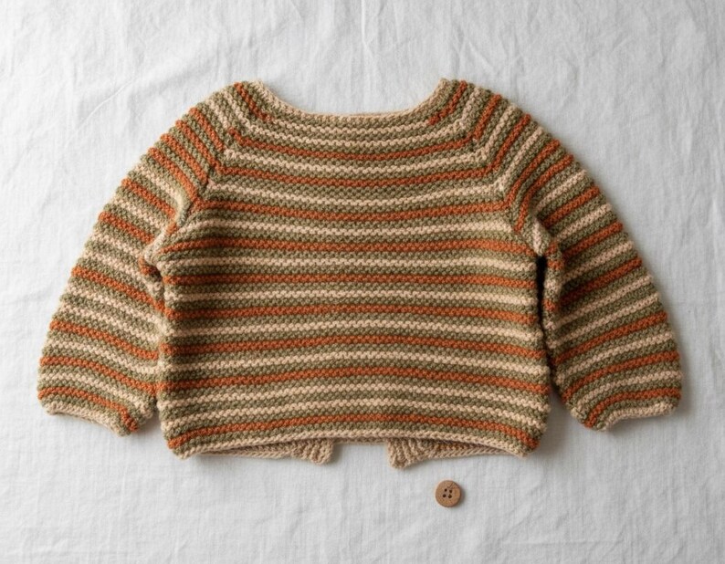 Easy Baby Garter Stitch Jacket Knitting Pattern, Seamless Newborn ...