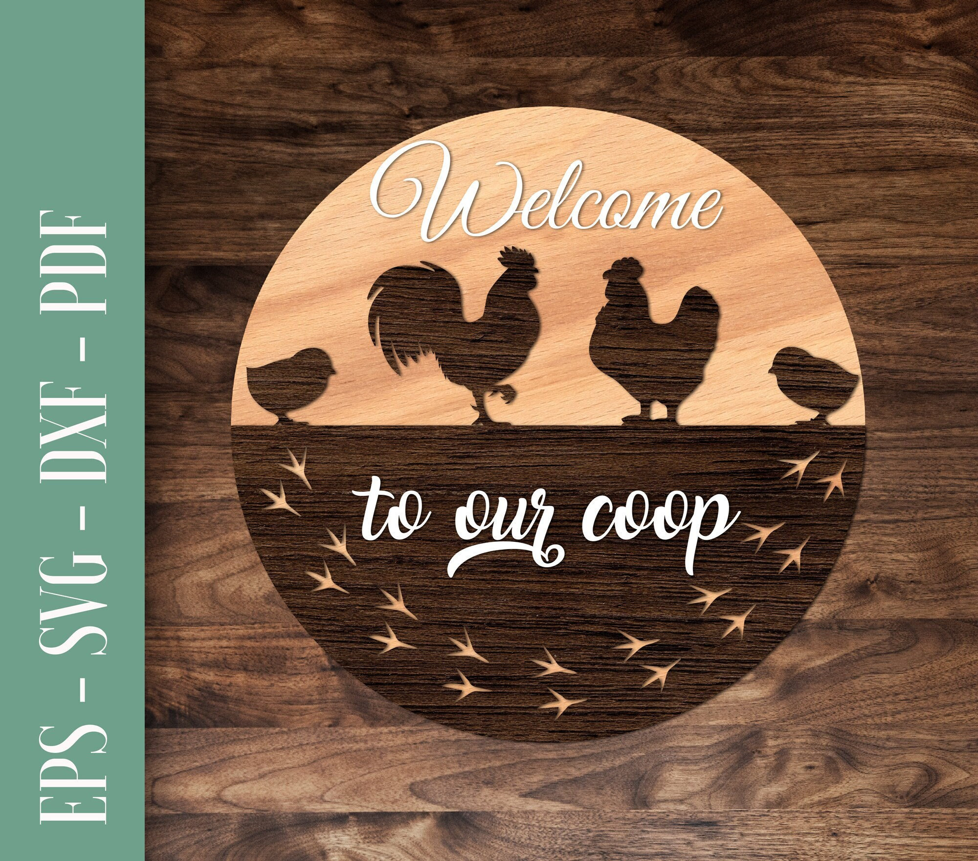 Hen House Sign, Chicken Coop Sign, Farmhouse Svg, Welcome Sign Svg ...