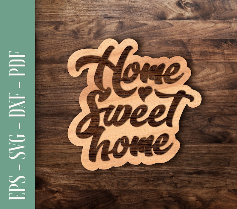 Home Sweet Home SVG, Layered Welcome Sign SVG, Entrance Decor, Porch ...