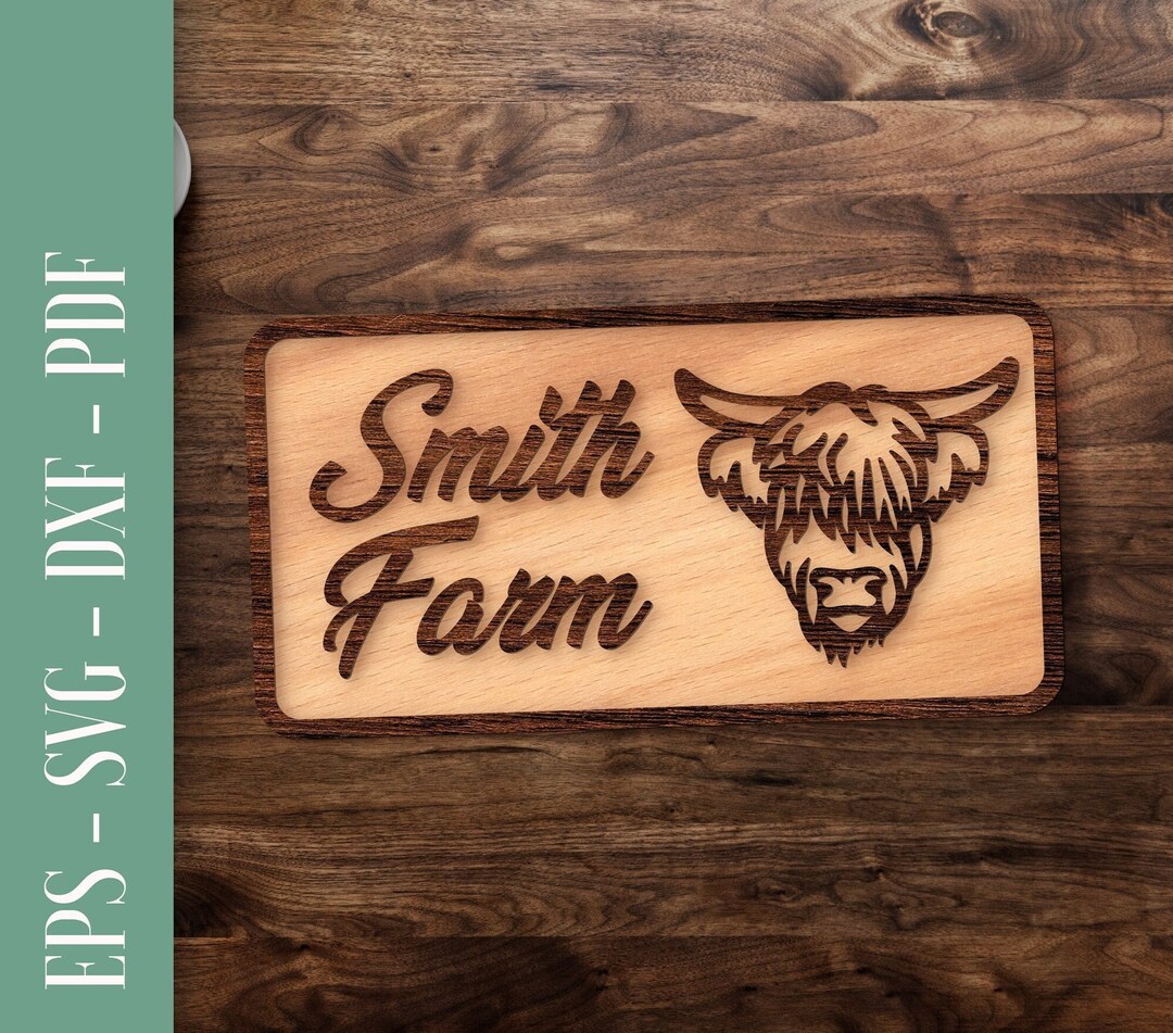 Highland Cow Svg, Entrance Svg, Cow Head Svg, Farmhouse Sign, Custom ...