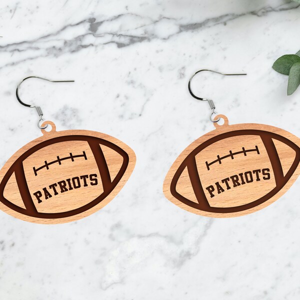 Football Earring Template - Etsy