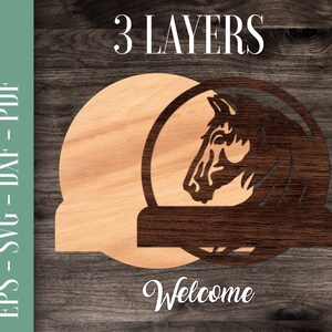 Horse Lasercut for Wood, Welcome Sign Svg, Horse Head File, Farm ...