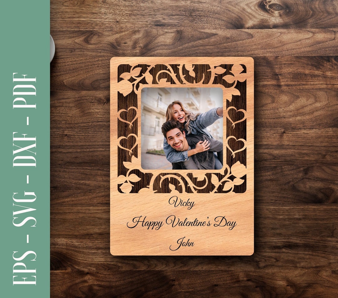 Customized Cut File for Cricut and Glowforge, Wooden Photo Frame SVG ...
