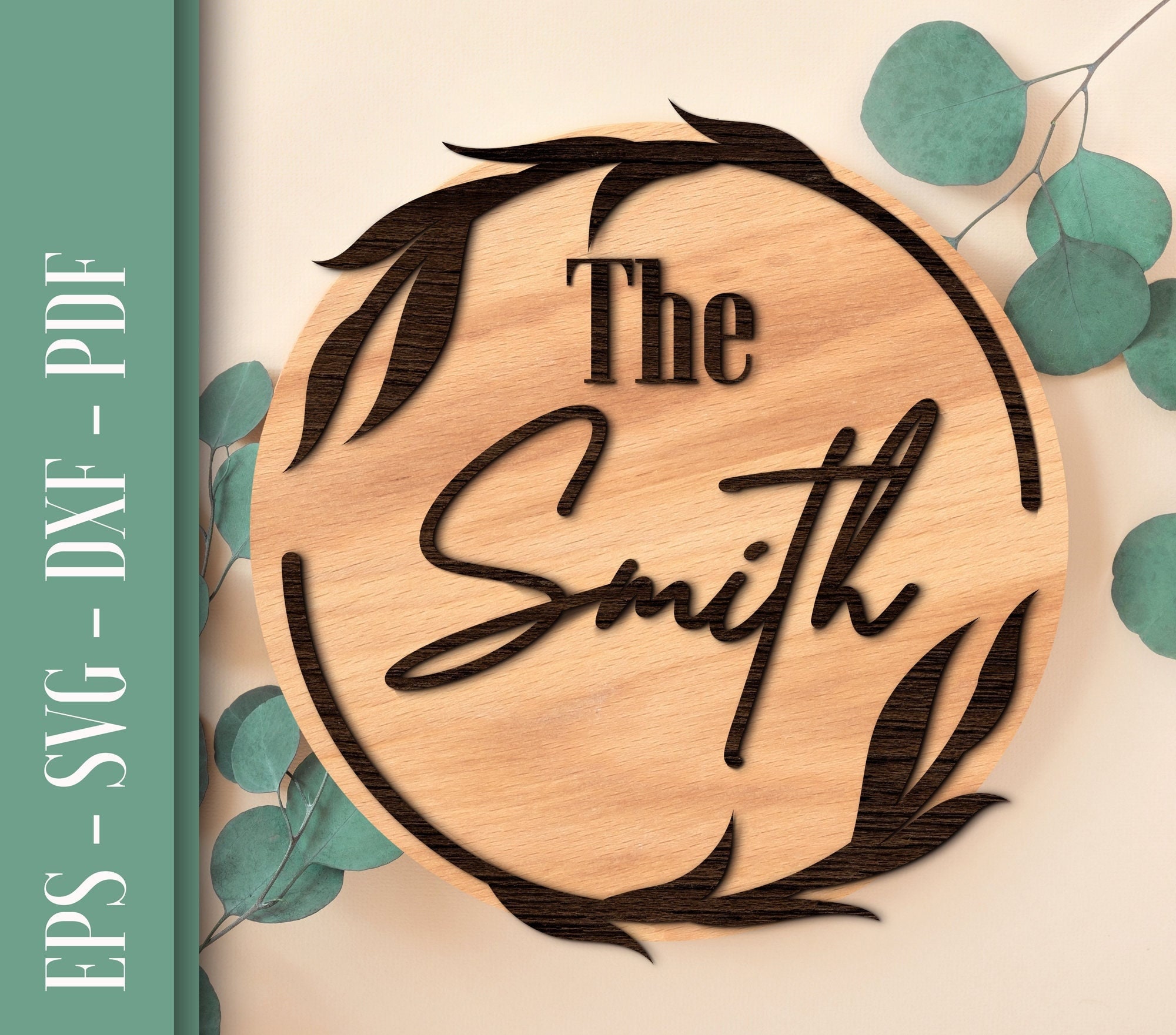 Custom Welcome Sign, Family Name Svg, Name Sign Svg, Custom Laser Cut ...