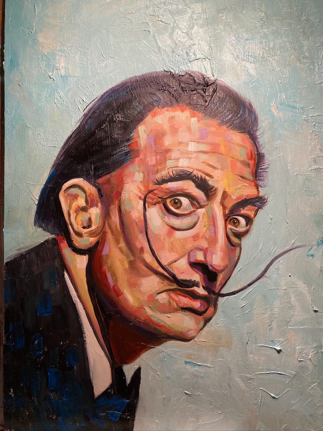 Salvador Dali Original Oil Portrait Painting Giclee Print A2, A3 & A4 ...