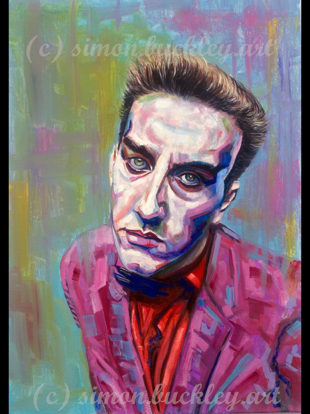 Terry Hall thinking of You Original Oil Portrait Painting Giclee Prints ...