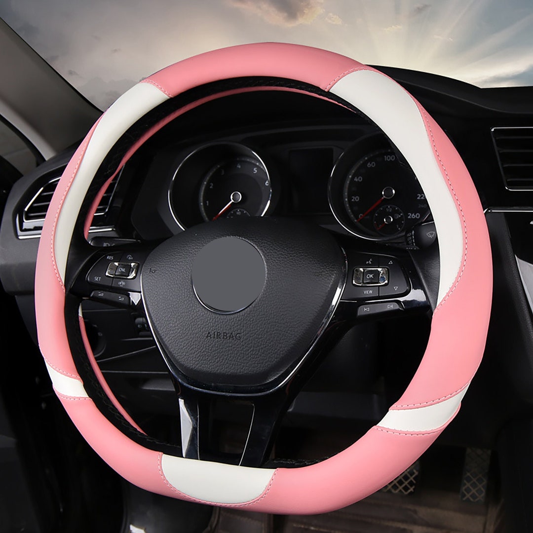 Universal Morandi Leather Steering Wheel Cover Non Slip Car - Etsy