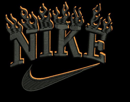 Fiery Nike Logo