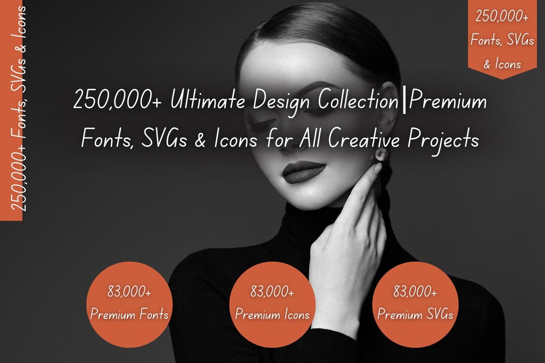 250,000+ Fonts, Svgs & Icons | Ultimate Design Bundle | Graphic Design ...