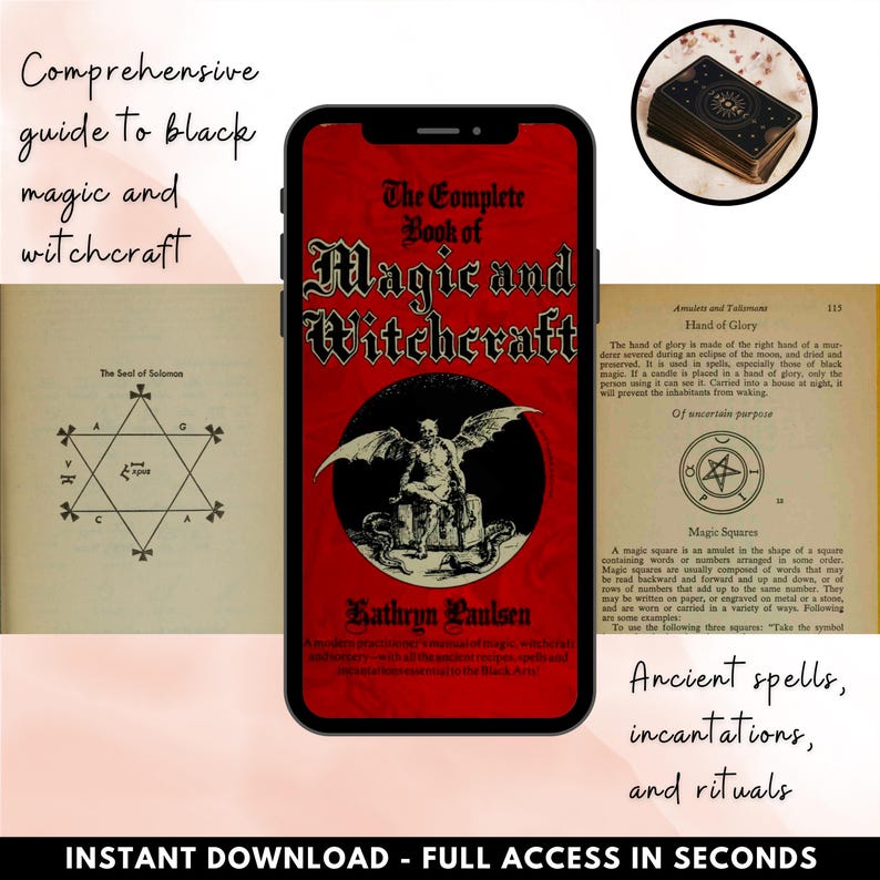 The Complete Book of Black Magic & Witchcraft | Occult Spellbook ...