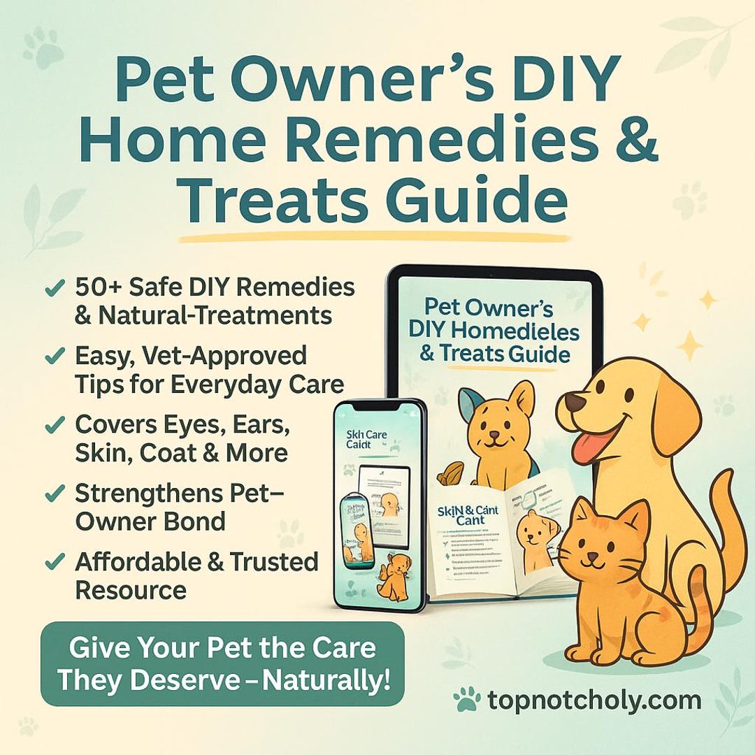 DIY Pet Home Remedies & Treats Guide: Natural Solutions (digital ...