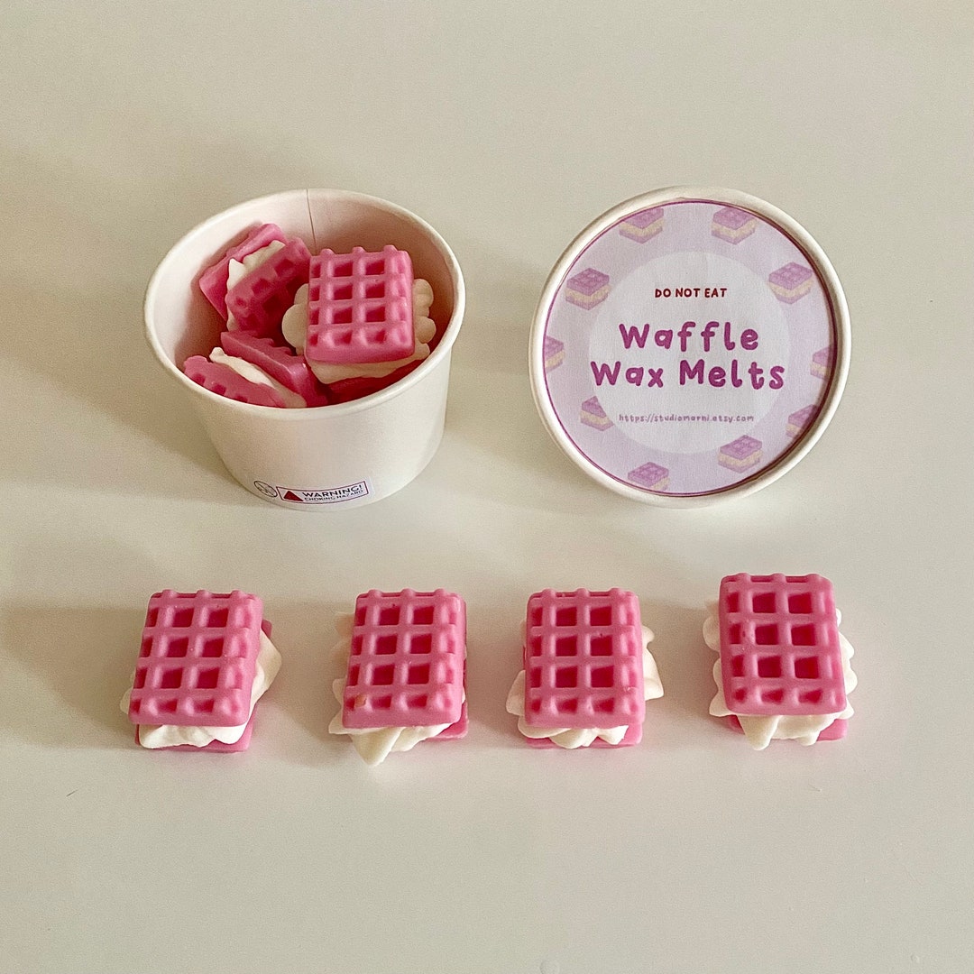Pink Waffle Wax Melts Warm Vanilla Sugar Fragrance Decorative Wax Melts ...