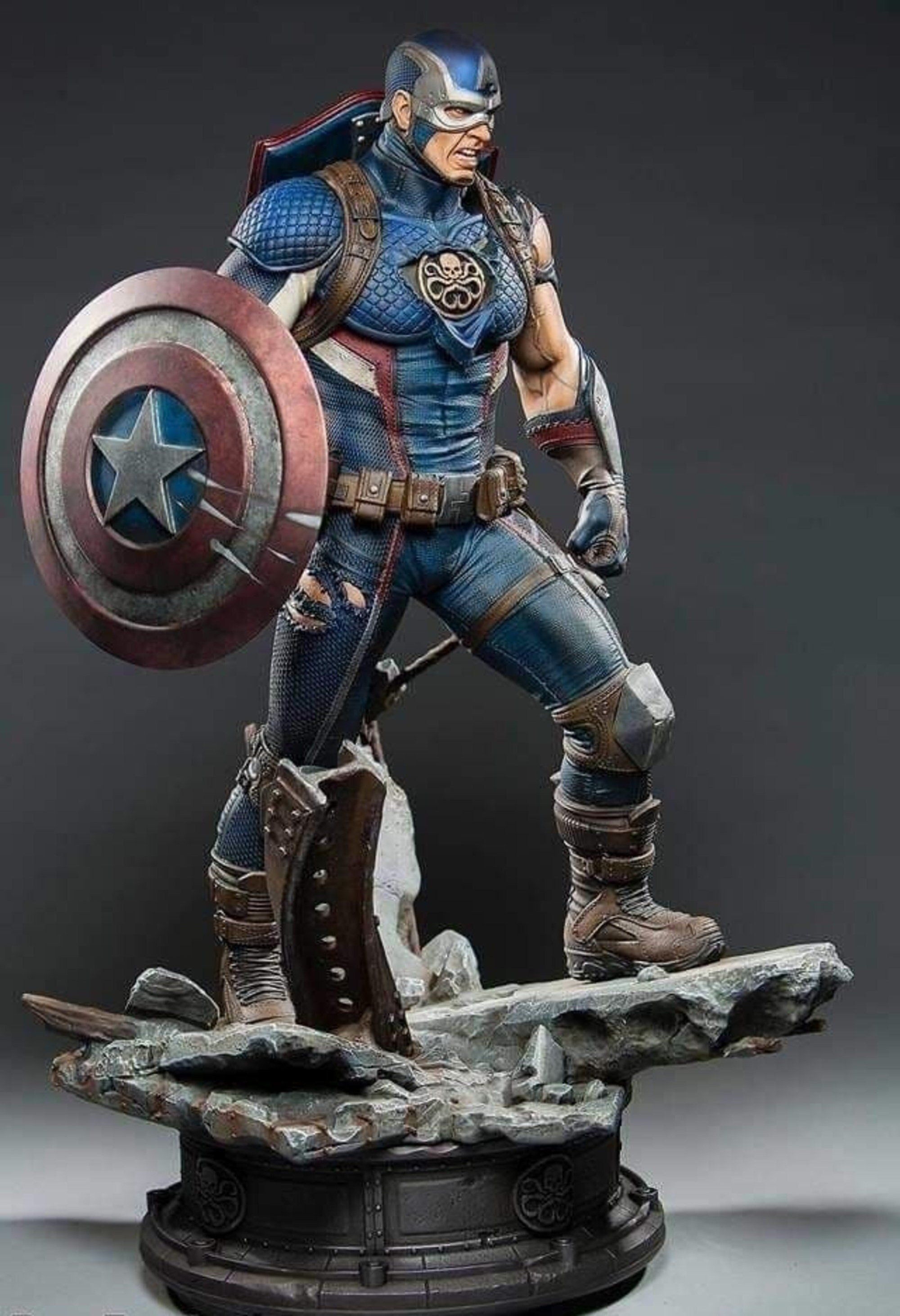 Captain america stl file - Etsy España