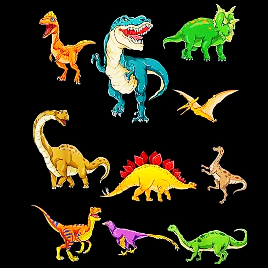 Dinosaurs Transparent PNG File Digital Download Bundle - Etsy