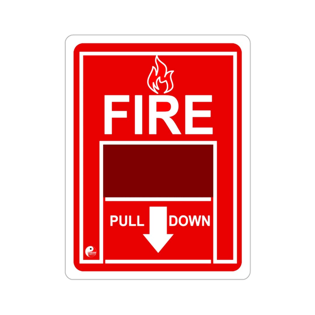 Fire Alarm Stickers - Etsy