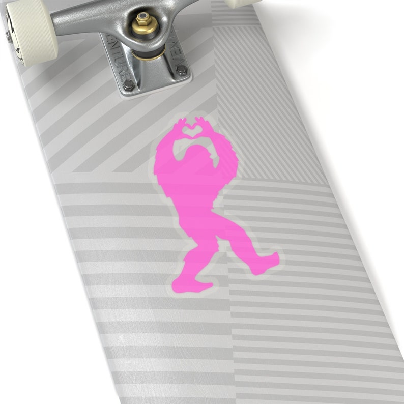 Pink Bigfoot Sasquatch Heart Hands Emoji Stickers - Etsy