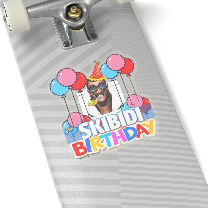 Skibidi Birthday Stickers - Etsy