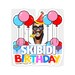 Skibidi Birthday Stickers - Etsy