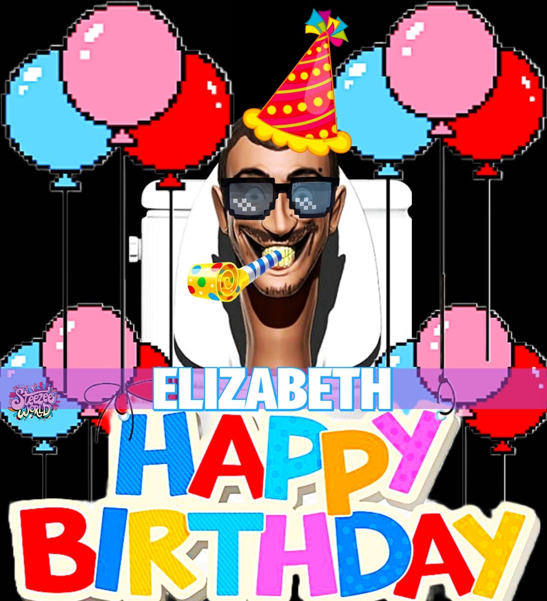 Skibidi Toilet Birthday T-shirt adult - Etsy