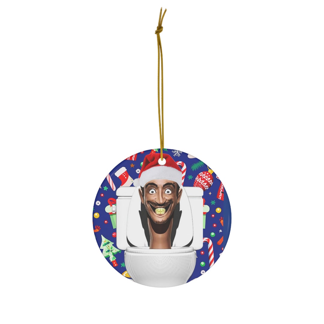Skibidi Toilet Christmas Ceramic Ornament, 4 Shapes - Etsy