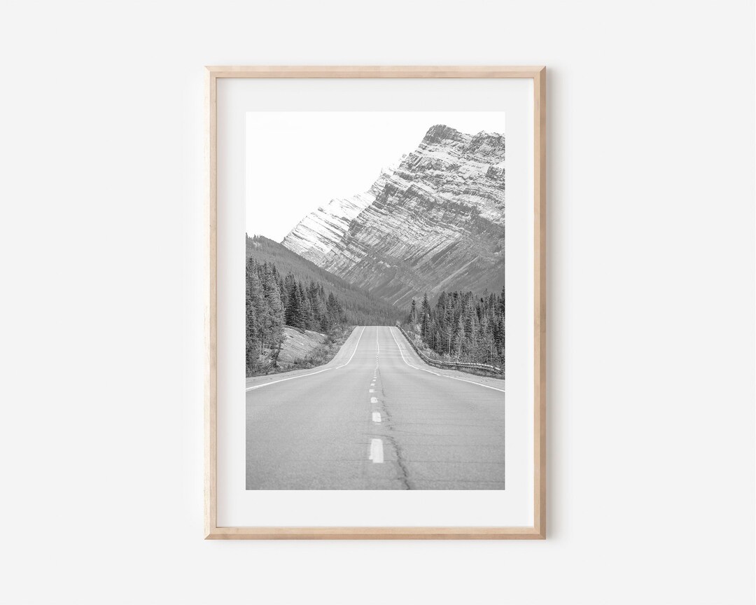 Colorado Print Black and White, Colorado Road Print, Colorado Wall Art ...