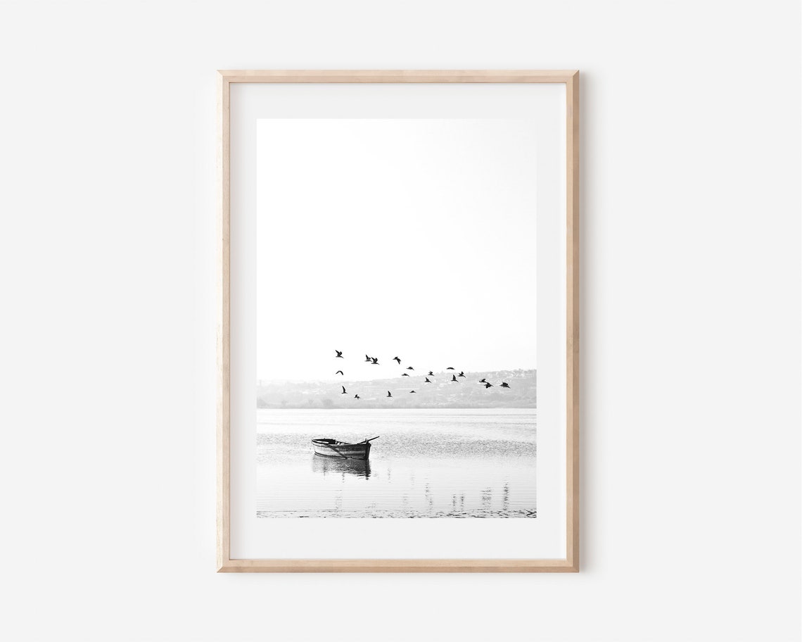 Flying Birds Prints Set of 2 Flying Birds Print Black and - Etsy